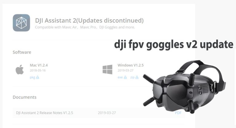 DJI FPV goggles v2 update in 3 steps + video | sky eagle drone